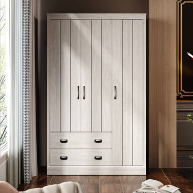 Union Rustic Esme 3 Door Wardrobe Reviews Wayfair